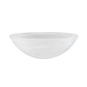 Fixture Glass Shade.alabaster Finish.3-1/2" Height X 9-7/8" Diameter White Modern Contemporary