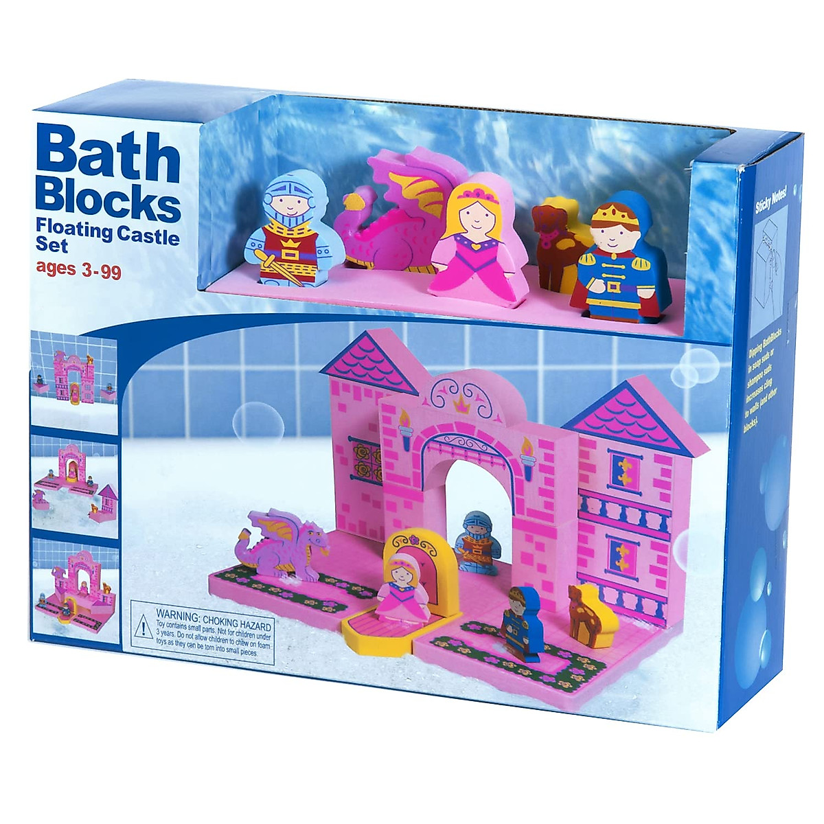 BathBlocks Floating Castle Bath Toy Princess Bath Toys