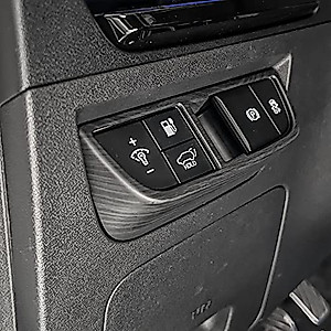 YOUTOOCAR Wood Grain Automobile Front lamp Adjusting Part Cover Compatible with KIA EV6 Automotive Accessories