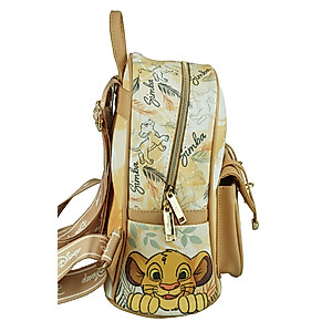 Disney The Lion King Simba and Nala Wondapop 11 Inch Vegan Leather Mini Backpack