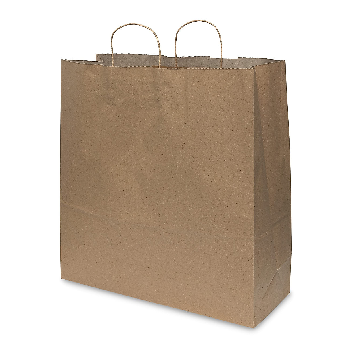 Brown Paper Bags with Handles - 18x7x18.75 Inch 100 Pack Large Plain Brown Paper Bags, Durable Kraft Paper for Retail Stores, Small Business, Shopping, Crafts, Gifts, Grocery items, in Bulk