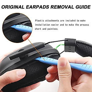 GVOEARS Replacement Ear Cushions for Razer BlackShark V2 / BlackShark V2 Pro Gaming Headset, Mesh Fabric Ear Pads Earmuffs Softer Memory Foam Noise-isolating Ear Cups Easy Installation