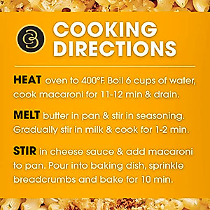 Cracker Barrel Sharp Cheddar Oven Baked Macaroni & Cheese Dinner, 12.3 oz Pouch