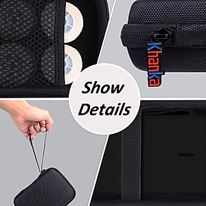 khanka Hard Storage Case Replacement for MUNBYN Bluetooth Label Maker/NiiMbot D11 Portable Wireless Connection Label Printer/Label Maker Machine, Case Only (Black)