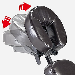 Master Massage Bedford Portable Light Weight Massage Chairs with Carrying Case Bag Tattoo Chair Height Adjustable Folding Massage Chair Salon Massage Chair (Coffee)