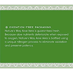 Nature's Way Premium Quality Aloe Vera Leaf Juice 99.5% Purified, 33.8 fl oz
