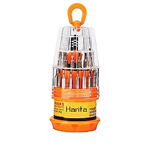 31 in 1 Magnetic Screwdriver Set with Non-Slip Handle, Small Screwdrivers Repair Tool Kit for iPhone, iPad, Computer, Watch, Glasses, Camera, Electronic