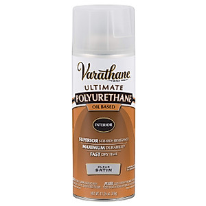 Varathane 9181 Interior Polyurethane Oil-Based Spray, 11.25 oz, Satin Finish