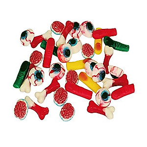 Gummy Missing Body Parts - Perfect For Halloween Parties, Trick or Treat Night, Pinatas, Office Candy Bowls, Wedding Favors, Easter Baskets (2 Pound)