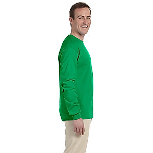 Gildan Ultra Cotton 6 Oz. Long-Sleeve T-Shirt (G240)- Irish Green,Large