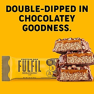 FULFIL Protein Snack Bars, Chocolate Hazelnut, 15g Protein, Pantry Staples, 12 Count