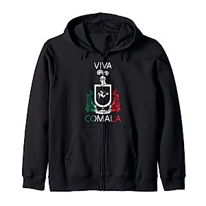 Comala Colima Estado De Mexico Escudo Eagle Aguila Zip Hoodie