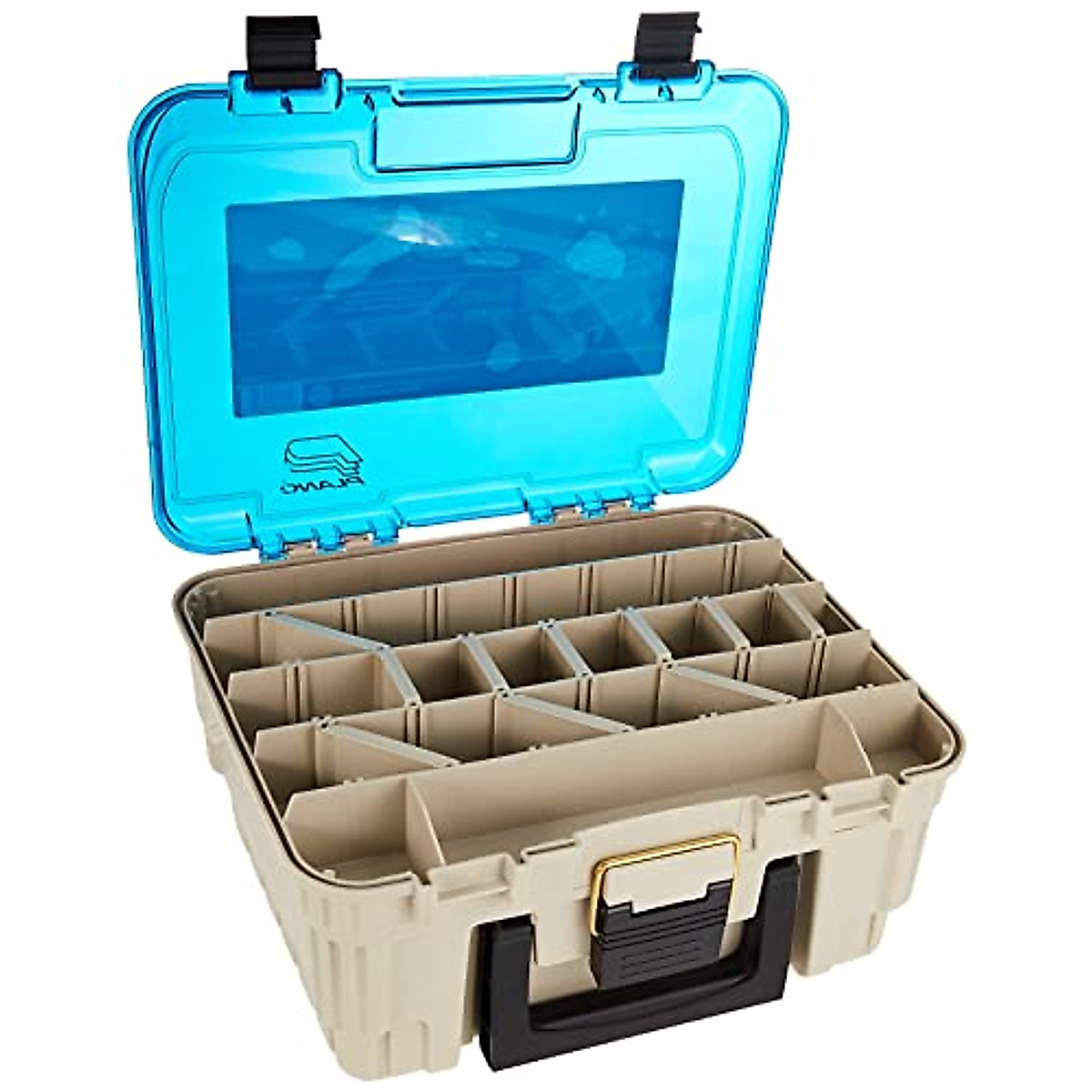 Plano 1349-00 Two Level Magnum 3449 Tackle Box, Sandstone/Blue, One Size