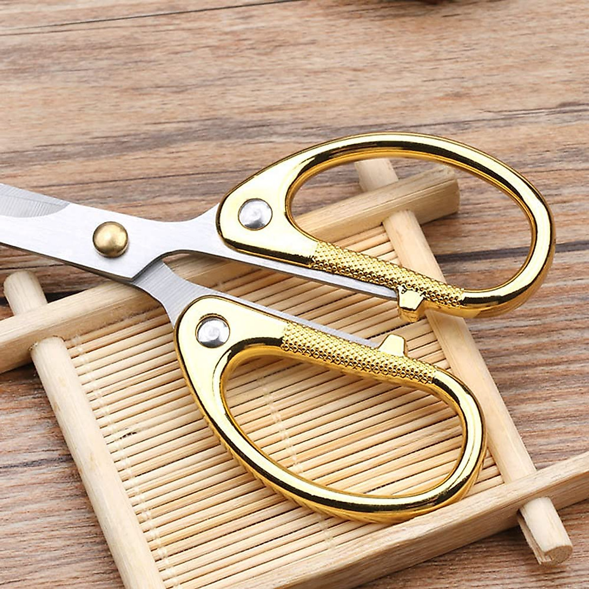 6.3" Stainless Steel Office Scissors,Ultra Sharp Blade Shears,Sturdy Sharp Scissors for Office Home School Sewing Fabric Craft Multipurpose Scissors