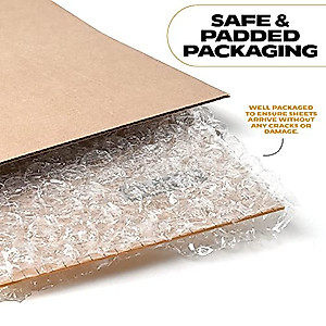 Clear Plexiglass Sheets 12" x 12" - 3 Pack - 1/8" (3mm) Thick - with Easy-to-Use Ruler Guides - Acrylic Sheets for Laser Cutting, DIY Projects & Signs. Easy to Cut & Drill Plastic Sheets