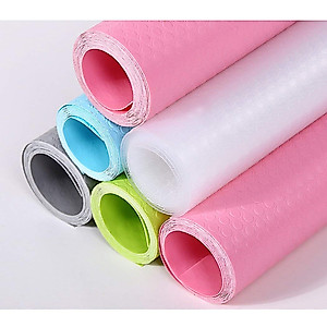 EVA Washable Waterproof Non-Adhesive Shelf Drawer Liner Roll for Refrigerator Kitchen Bathroom Cabinets Drawer Shelves Cupboard (Grey)