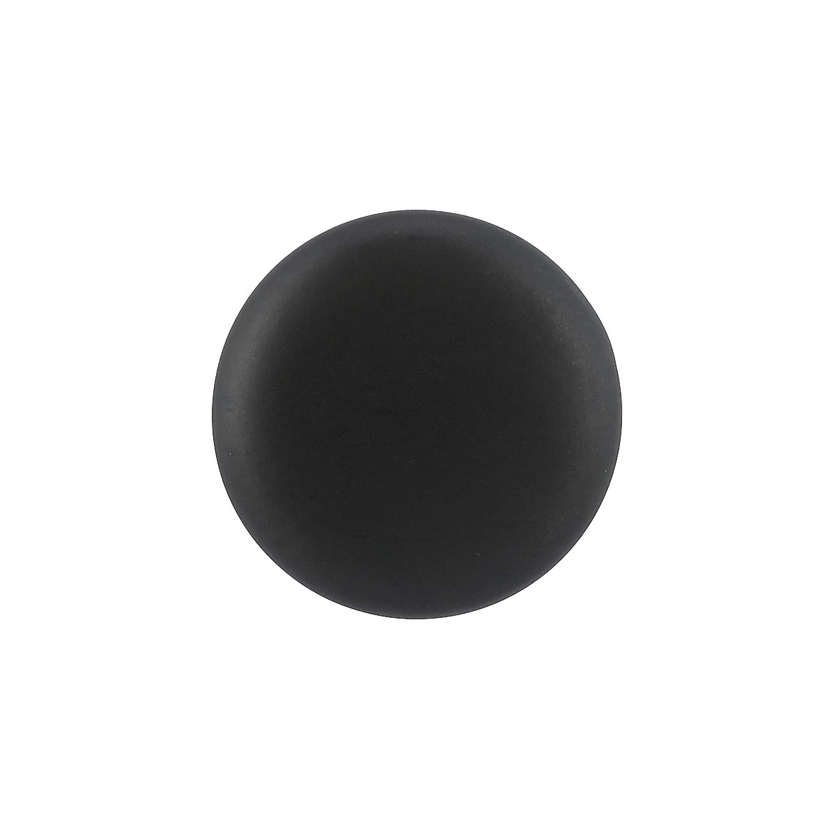 Richelieu Hardware BP486900 Gatineau Collection 1 3/8-inch (35 mm) Matte Black Modern Cabinet and Drawer Mushroom Knob for Kitchen, Bathroom, and Furniture
