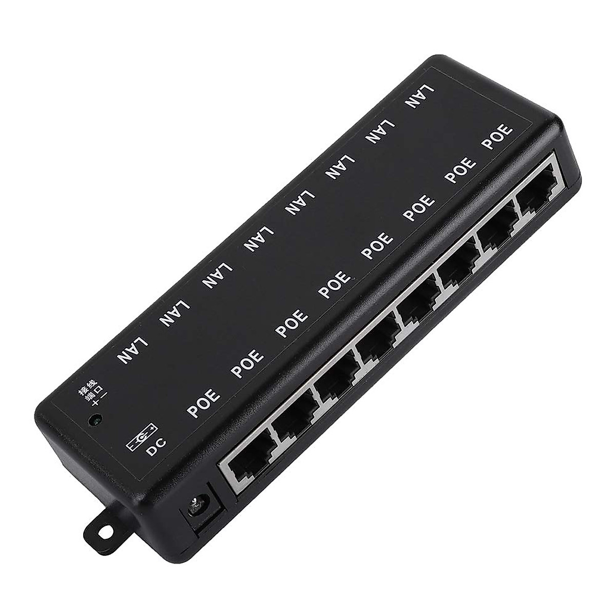 8 Port PoE Injector All in One DC12V-48V 8 Interfaces Passive Adapter Power Over Ethernet Module Injector