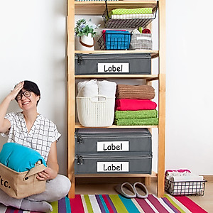 Panelee 6 Pcs 14 x 12 x 3 Inch Sweater Storage Bags Easy Gliding Zippered Sweater Bag Sweater Organizer Closets Under the Bed Zippered Storage Bags with Label Pocket to Avoid Dust Dirt (Gray)