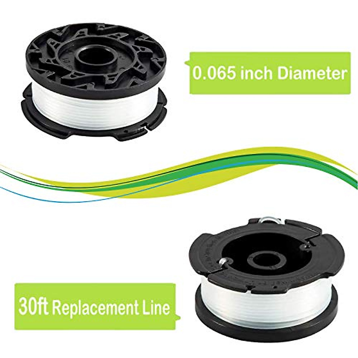 BOOTOP PIN AF-100 Spool, AF100 Replacement Spool for Black and Decker AF1003ZP AF-100-3ZP AF-100-2 Weed Eater Parts AF-100-BKP for GH900 GH600 LST420 String Trimmer Line 30ft 0.065"