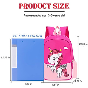 POWOFUN Kids Preschool Kindergarten Backpack Lightweight Cool Cute Cartoon Travel Backpack With Lunch Bag For Boys Girls