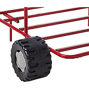 HABITRIO Twin Bed Frame, Racer Cart Design Metal Structure Canopy Twin Size Platform Bed with Headboard, Sturdy Slat System, No Box Spring Needed, Fit for Kids Teens Bedroom, Red