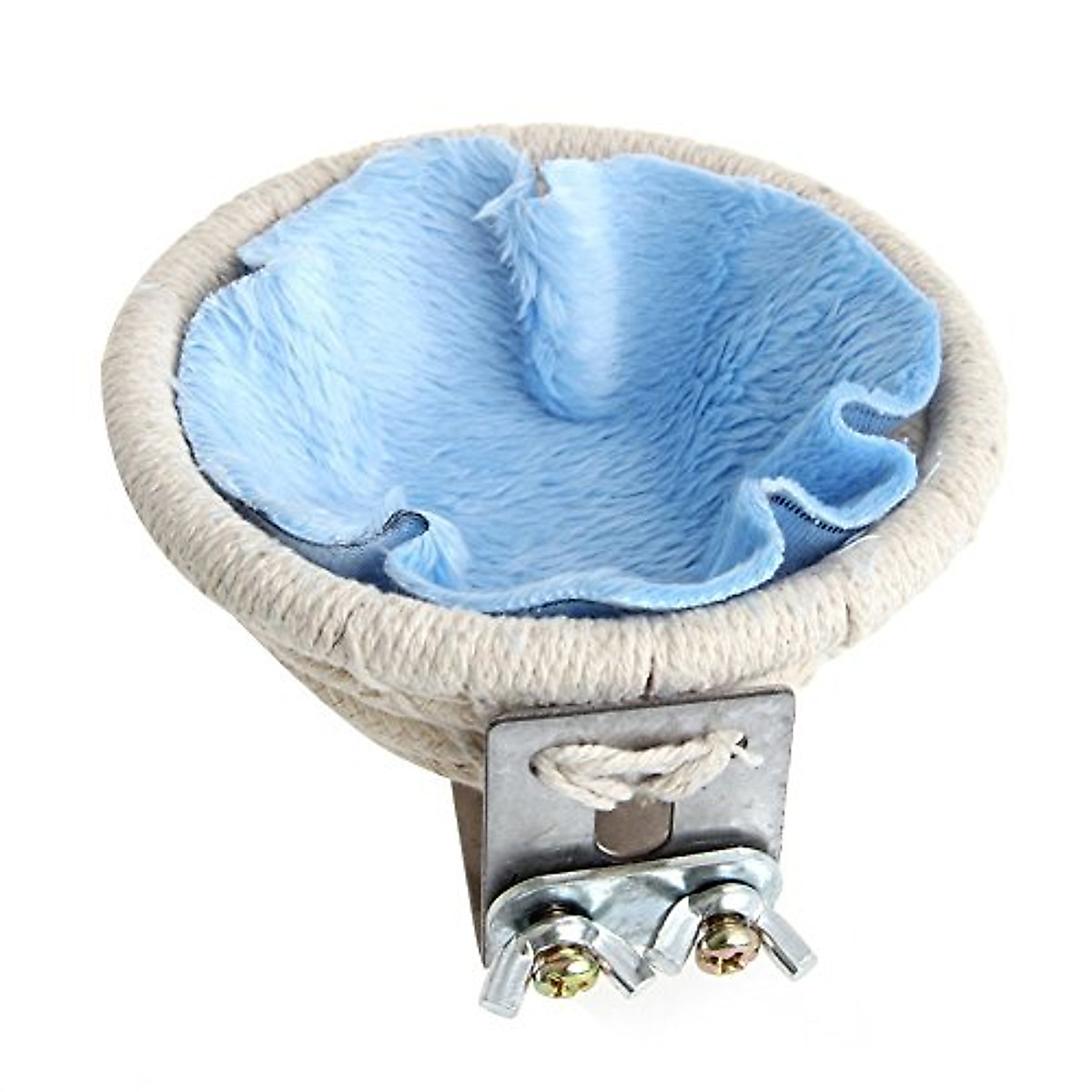 Hypeety Handmade Cotton Rope Bird Breeding Nest Bed for Small Parrots Budgie Parakeet Cockatiel Parakeet Conure Canary Finch Lovebird