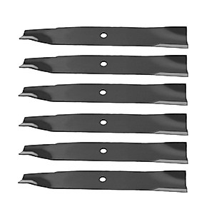 Set of 6 New Lawn Mower Blades Fits Toro 3 for 50", 7437, 74370, 74372, 74373, 74374, 74375, 74376, TIME Cutter Z, Time Cutter Z, Z5000 Models Interchangeable with 110-6837-03, 110-6837-03