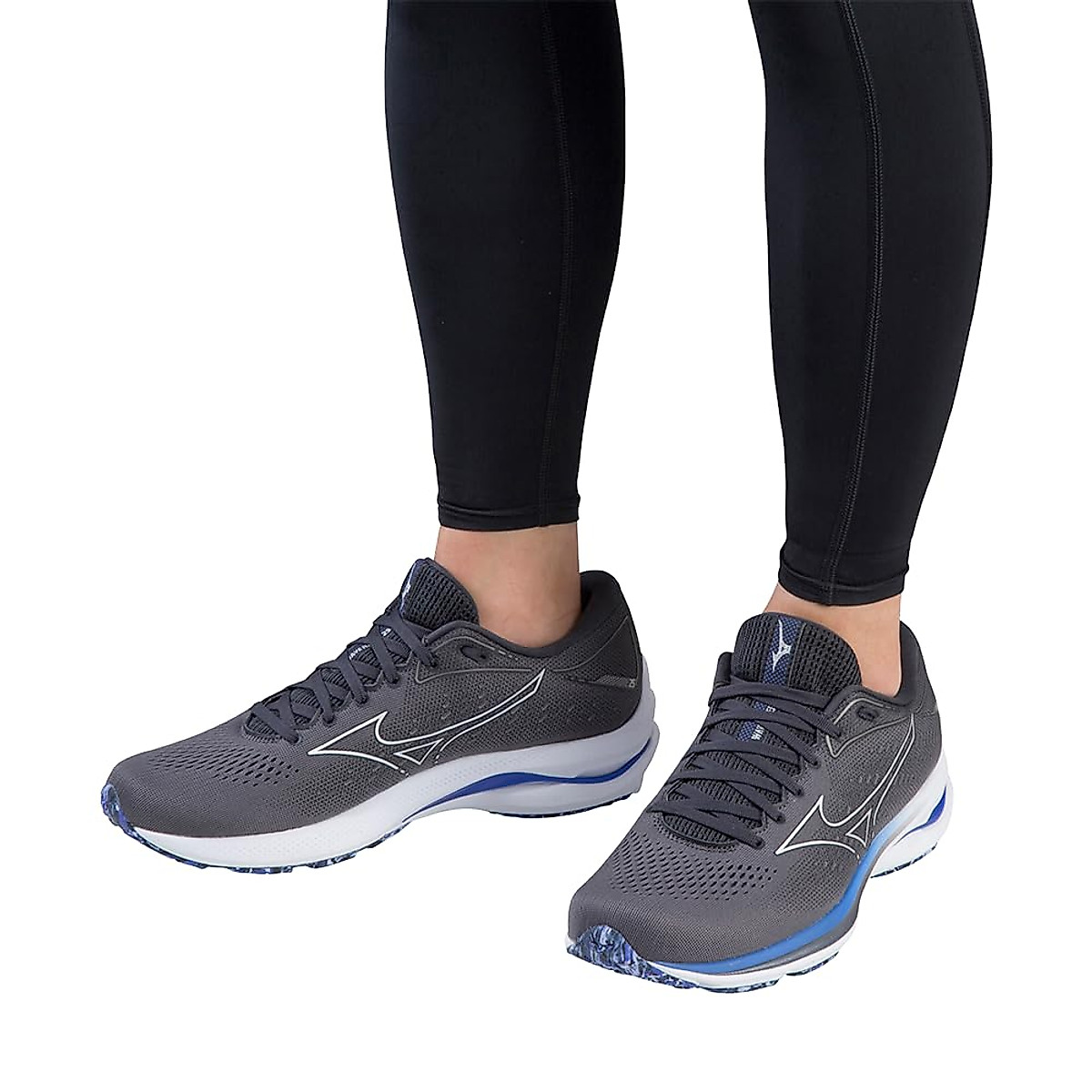 Mizuno Men's Wave Rider 25 | Neutral Support Running Shoe |Eco Friendly Materials | Obsidian | US 10