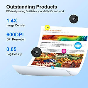 TN227 TN223 TN-227BK/C/M/Y High Yield Compatible Toner Cartridge Replacement for Brother TN227 TN223 TN 227 Compatible with MFC-L3770CDW MFC-L3750CDW MFC-L3710CDW HL-L3270CDW Printer, 5 Pack