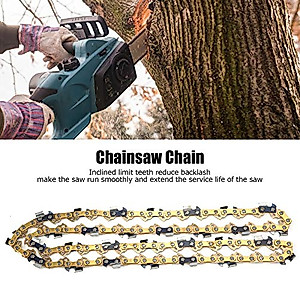 ViaGasaFamido 16 inch Chainsaw Chain 59 Drive Links 3/8 inch Spacing Chainsaw Blade High Toughness Carbide Chainsaw Replacement Accessories for Lawn Garden