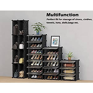 HOMIDEC Shoe Storage, 10-Tier Shoe Rack Organizer for Closet 20 Pair Narrow Shoes Shelf Cabinet for Entryway, Bedroom and Hallway