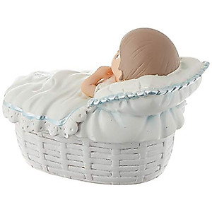 Precious Moments, Baptized In His Name Resin Box With Rosary, For Boy, 153407