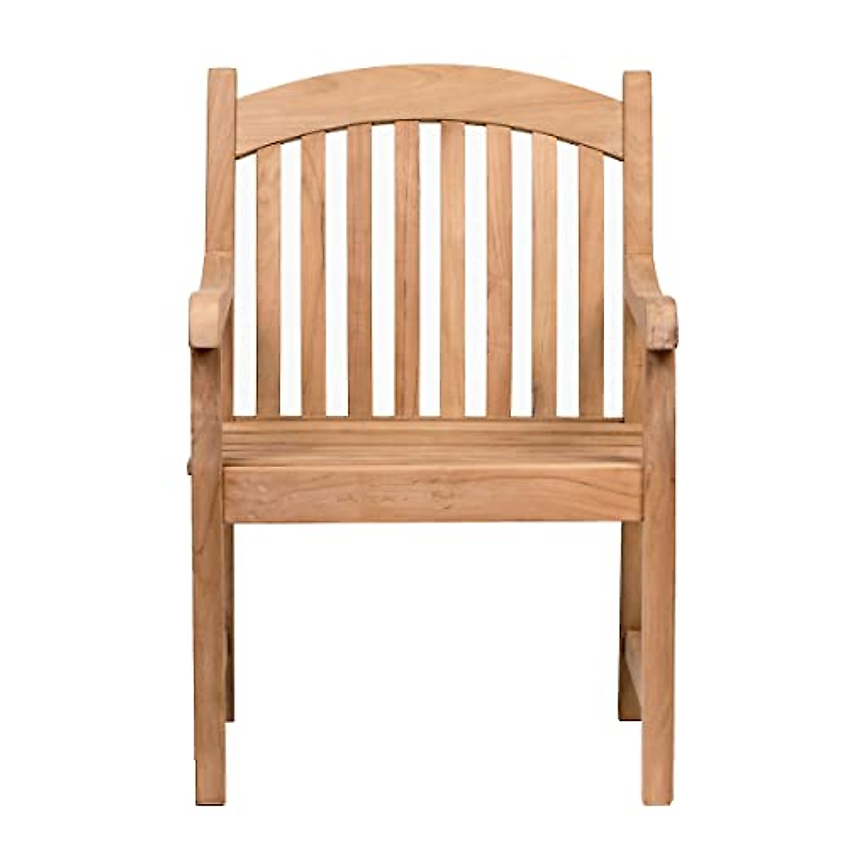 Amazonia SC SUMBAWAARM Newcastle Patio Armchair | Certified Teak | Ideal for Outdoors, 23Lx25Wx35H, Light Brown