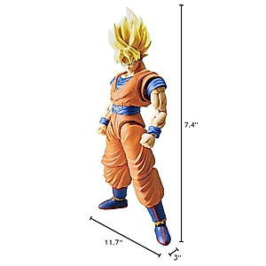 Bandai Spirits Figure-Rise Standard Super Saiyan Son Goku (New Pkg Ver) Dragon Ball Z, Multicolor