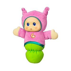 Playskool A1202F03 Glo Worm (Pink) Soft Toy for Babies with Soothing Melodies, Multi-Coloured - Amazon Exclusive