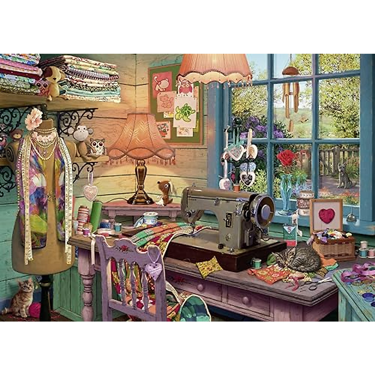 Ravensburger The Sewing Shed - 1000 Piece Jigsaw Puzzle | Unique Pieces with Softclick Technology | Ideal for Adults and Kids | FSC Certified | Perfect for Gift Giving