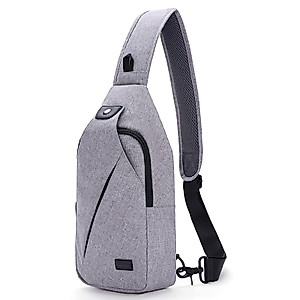 Peicees Sling Bag For Men Women Wateproof Sling Backpack Mens Crossbody Bag Chest Bag Sling Purse For Women Travel/Hiking
