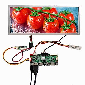 VSDISPLAY 10.3" 10.3 Inch 1920x720 850nit LCD Screen HSD103KPW2-A10 with HD-MI USB SD LCD Controller Board,Multimedia supports MP4