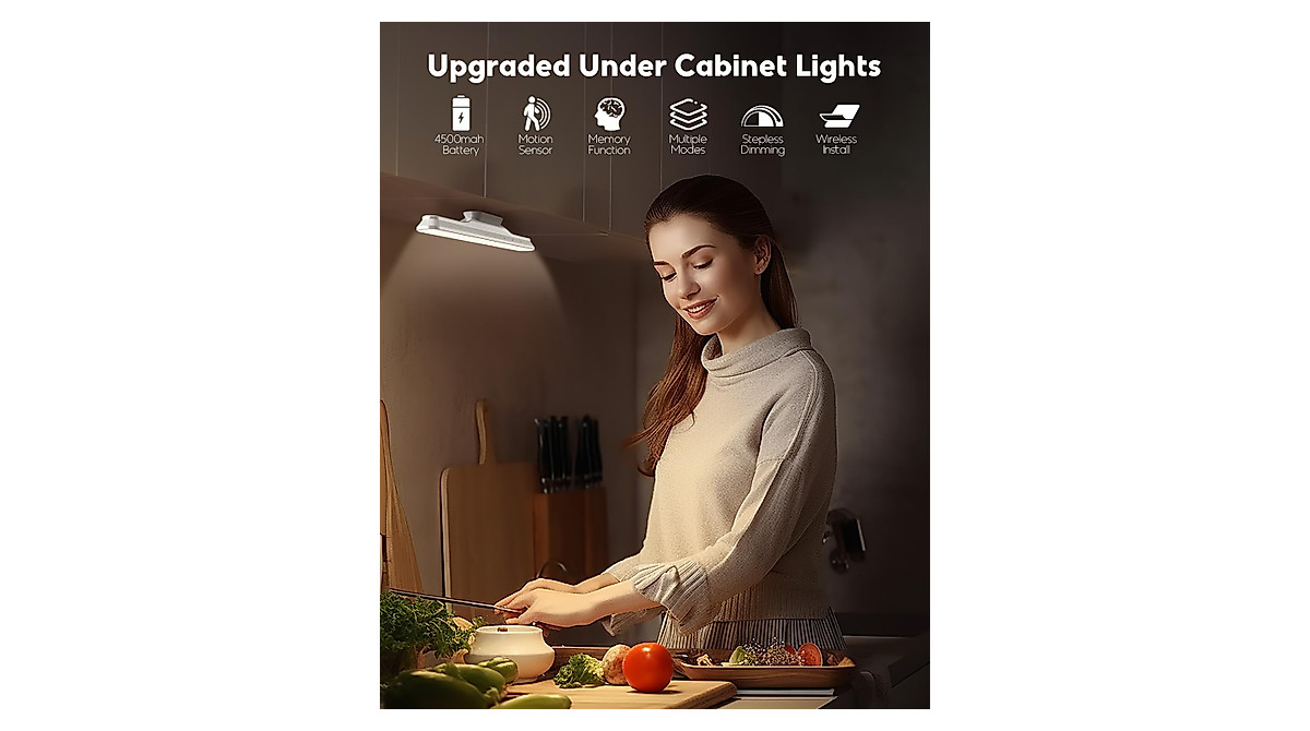 Rossetta Under Cabinet Lights - Motion Sensor & Rechargeable