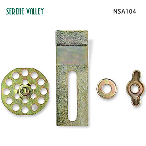 Serene Valley Undermount Sink Clips, Sink Brackets and Supports, Undermount Kitchen Sink Clips NSA104 - Heavy-Duty 10pcs Kit