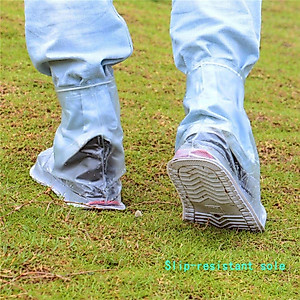 Whose Lemon Rain Boot Waterproof Shoes Cover Women Men Kids Reusable PVC Rubber Sole Overshoes Galoshes XL