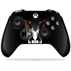MightySkins Skin Compatible with Microsoft Xbox One X Controller - Rock N Roll Bunny | Protective, Durable, and Unique Vinyl wrap Cover | Easy to Apply, Remove, and Change Styles | Made in The USA