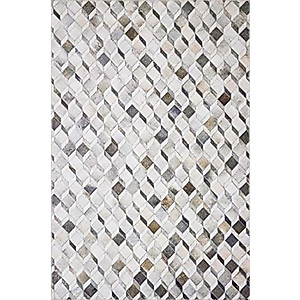 Loloi II Maddox Collection MAD-02 Grey/Mocha, Contemporary 5'-0" x 7'-6" Area Rug
