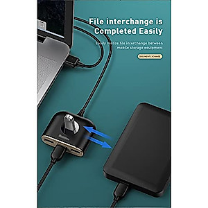 GPPZM USB HUB USB 3.0 USB C HUB USB Type C HUB USB 2.0 Adapter with Micro USB for Computer USB Splitter