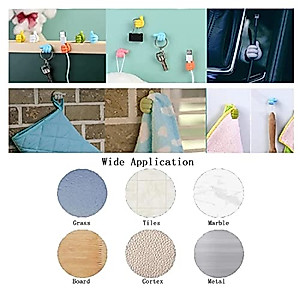 Cable Clips Organizer Sticker Hook,10pcs Creative Thumbs Up Shape Wall Hooks Self-Adhesive for Key Hanger Desktop Cord Wire Clips Wire Management Storage