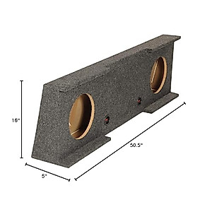 QPower Crew Cab 2007-2013 Underseat Dual 12" Subwoofer Box