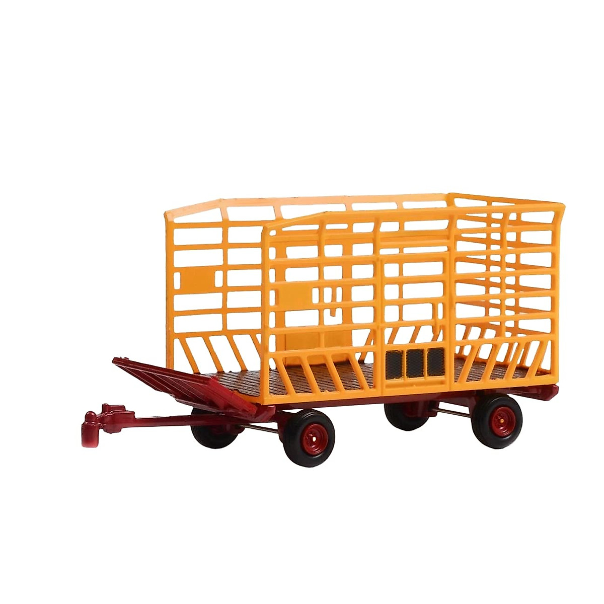Greenlight 48070-F Down on The Farm Series 7 - Bale Throw Wagon - Yellow and Red 1:64 Scale Diecast