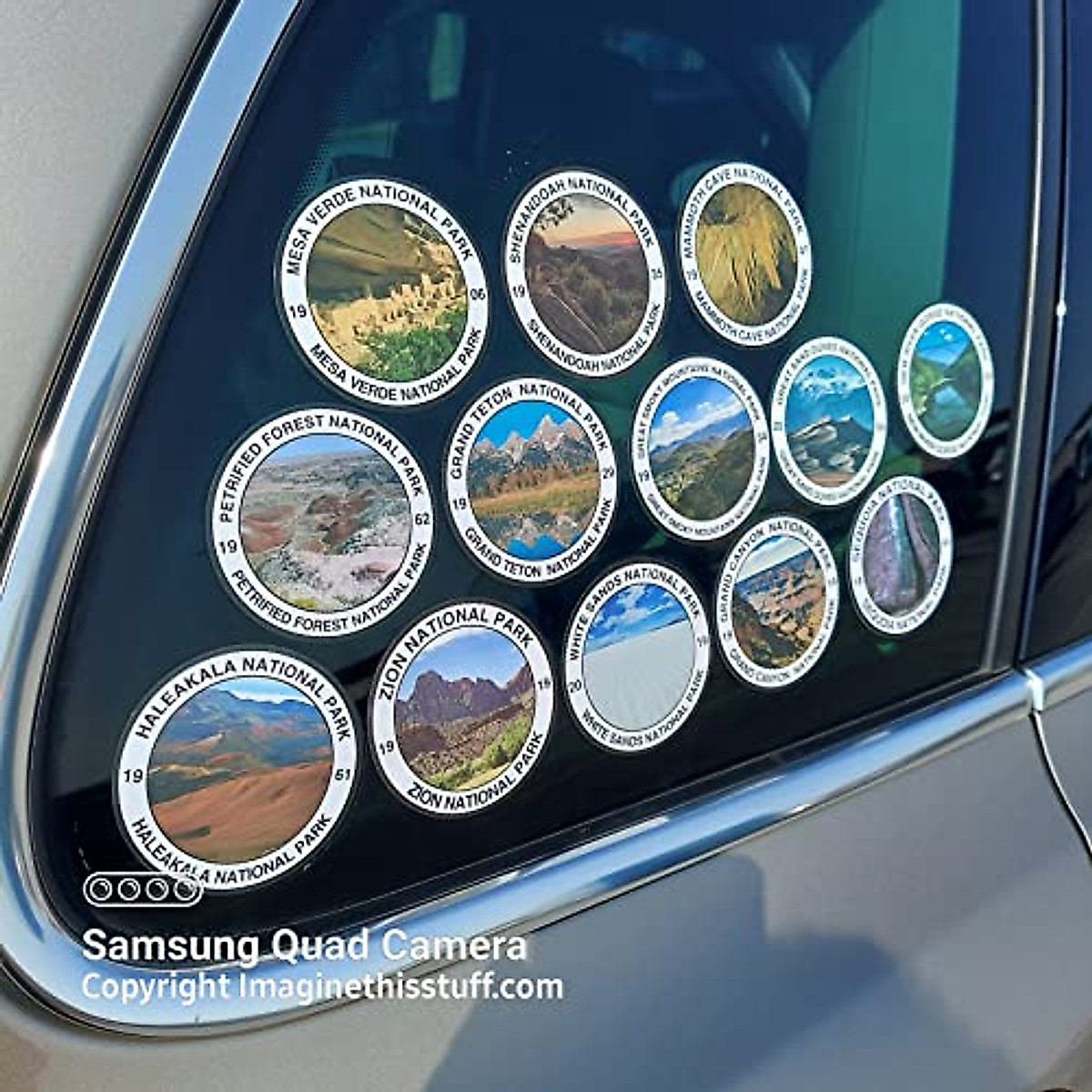 All 63 National Park Stickers - 3 inches Each