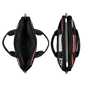 Rainbow Crack Laptop Computer Bag Waterproof Shoulder Messenger Bag 13-15 inch Durable Laptop Tote Bag with Shoulder Strap Handle Lightweight Crossbody Briefcase